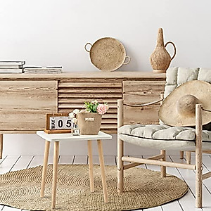 FORAOFUR Side Table, Small End Table Accent Table Living Room Bedroom Balcony Office, Modern Side Table Bedside Table Home Decor, Easy Assembly