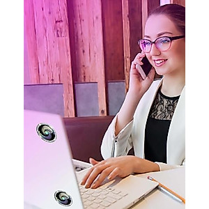 Crystal Diamond Flashing Sticker 6 pcs for Mobile Phones 2021 Latest Model–Anti-R Multi-Layer Protection Cell Phone Stickers, for Smart Phone, Laptops, Tablets, Pad, All Devices(Shine Silver）