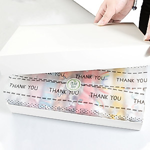 MR FIVE 30 Sheets Thank You Tissue Paper Bulk,20" x 28",Gift Wrapping Tissue Paper,Thank You Tissue Paper for Packaging,Gift Bags,Wrapping Tissue for Graduation,Birthday,Party,Thanksgiving