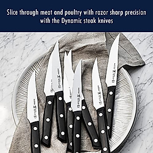 HENCKELS Dynamic Razor-Sharp 15-Piece Knife Set with Block, German Engineered Informed by 100+ Years of Mastery