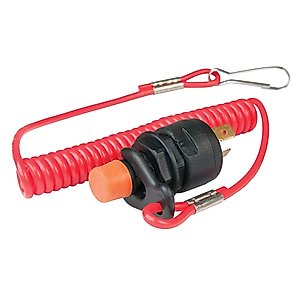 BEP 1001601 Kill and Lanyard Ignition Switches & Lanyards, red