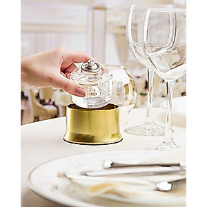 Hollowick Disposable Liquid Candles, 36 Hour, for Use in Glass Votive Tealight Lamp Holders, Restaurant Wedding Table Top Lights, Child Resistant Closures, 24 Pieces, Clear Fuel Oil HD36