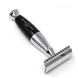 Edwin Jagger Chrome DE Safety Razor- Diffusion 36 Series (Black)
