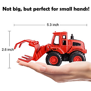 Beestech Construction Toys for 3 Years Old Boys Girls Kids, Friction Powered Construction Truck Toys Vehicles Sand Toys Trucks Excavator, Bulldozer, Road Roller (Colorful 4 Pack)