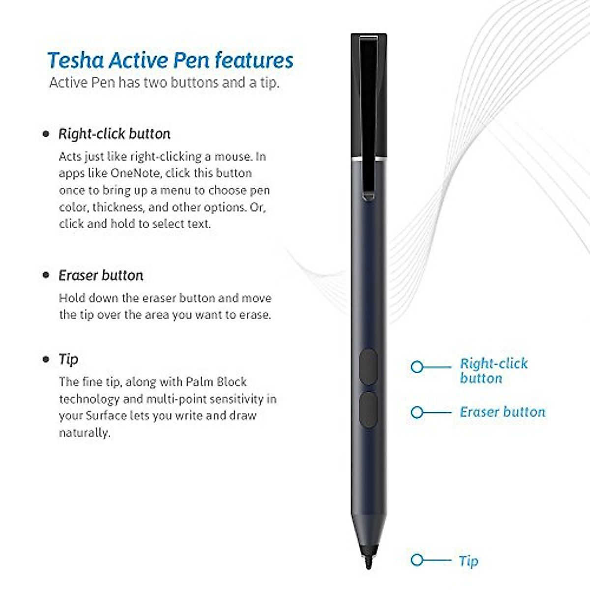 Stylus Digital Pen for ASUS Notebook Q405UA Q325UA, Q526, ASUS Vivobook UX560, J202n, ASUS Transformer Mini T102HA, ASUS Zenbook UX580GD Touchscreen Laptop Active Pen