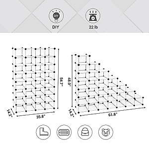 SONGMICS Shoe Rack, Space-Saving 28-Slot Plastic Shoe Storage Organizer Unit, Shoe Cabinet, Ideal for Entryway Hallway Closet Garage, 14.2 x 61.8 x 48 Inches, Transparent ULPC48S
