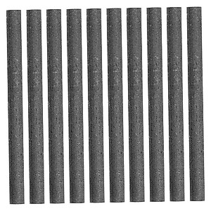 MUSISALY 10pcs Electrode Cylinder Tube Bar Electrode Tube Bar Carbon Rods Electrodes Carbon Fiber Rods Electric Graphite Crucible Carbon Fiber Tubes Rod Tube Carbon Tubes Arc Rod Black