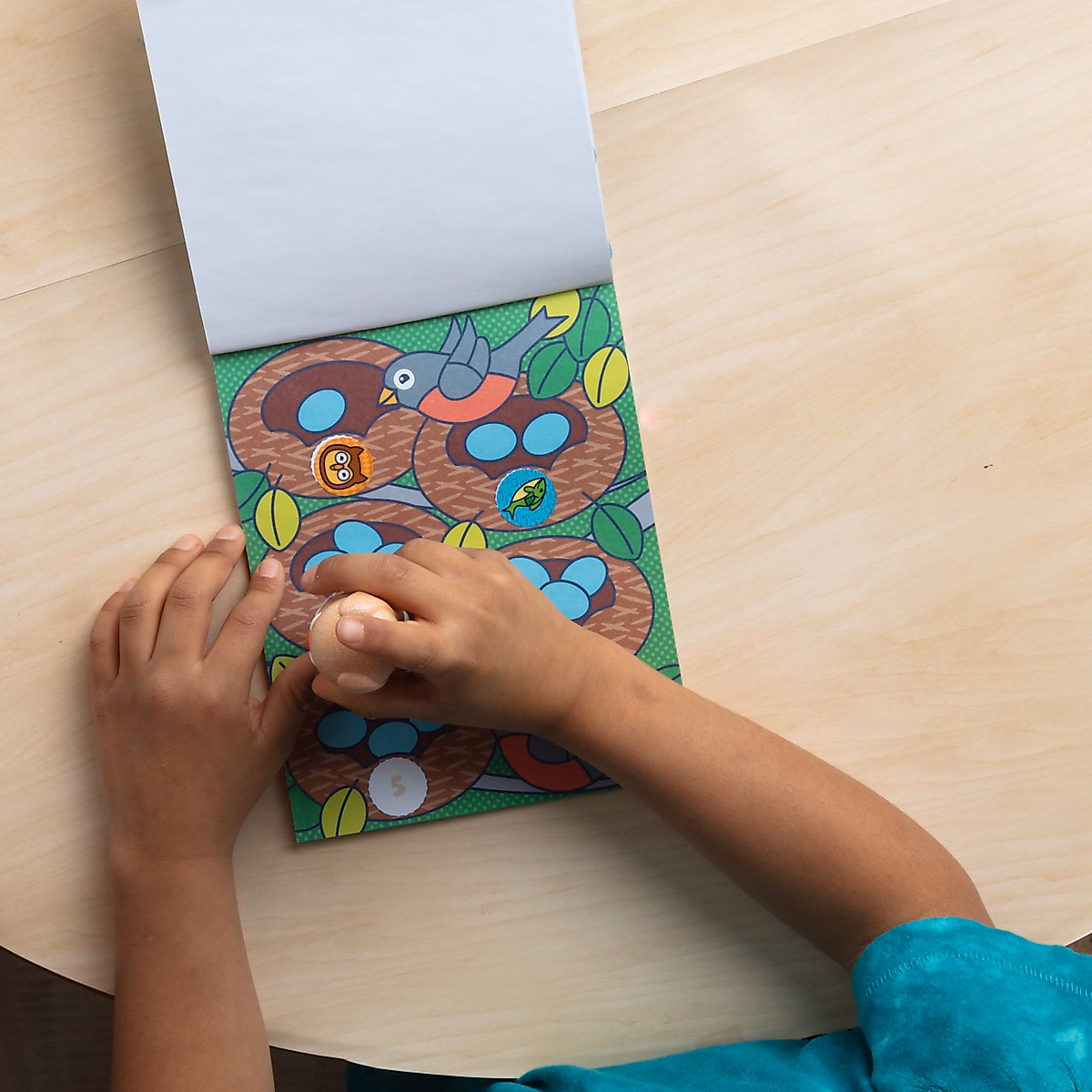 Melissa & Doug Bunny Sticker Activity Pad & Stamper Book, 1 EA