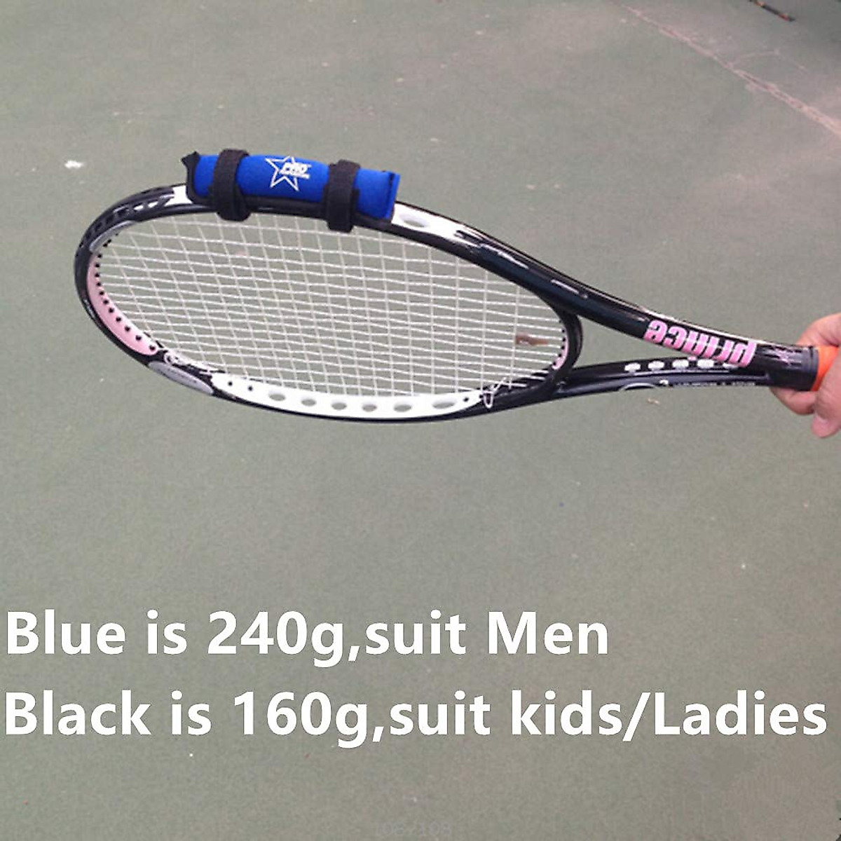 lianth Tennis Racket Weight Training Aid Racquet Weight-Adding Device Tenis Trainer