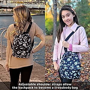 Choco Mocha Purple Small Backpack for Girls, Travel Mini Backpack Purse for Teen Girls Cute Bookbag 11 Inch, Tie Dye