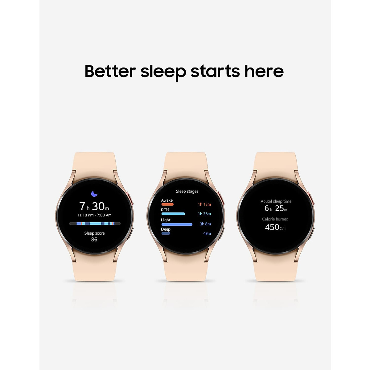 Samsung Galaxy Watch 4 40mm Smart Watch Bluetooth - Pink Gold (Renewed)