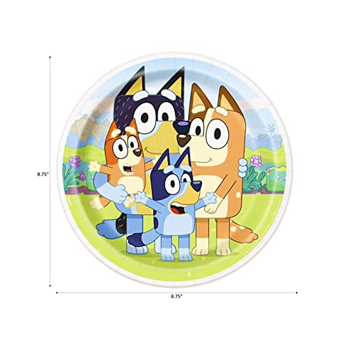 Bluey Birthday Party Supplies | Bluey Decorations | Bluey Plates | Bluey Napkins | Bluey Tableware - Serves 8