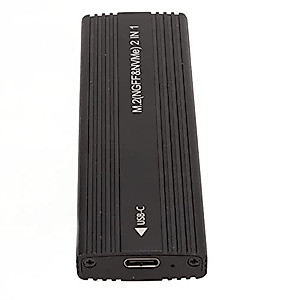 SSD Enclosure, SSD Case Dual Protocol Easy to Install for PC