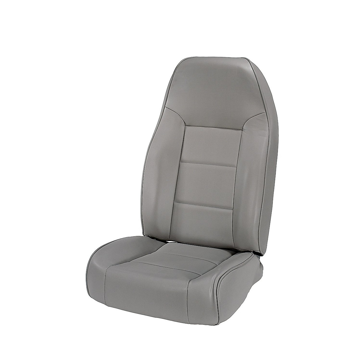 Rugged Ridge 13401.09 Seat, High-Back, Front, No-Recline, Gray; 76-02 Jeep CJ/Wrangler YJ/TJ