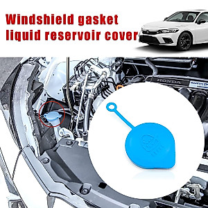Kewucn Windshield Washer Fluid Reservoir Cap, Windshield Wiper Fluid Cap Replacement, Auto Tank Liquid Bottle Washer Fluid Cap, OEM 38513-SB​​0-9613 76802-SN7-G05 Vehicle Accessories