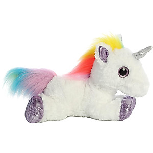 Aurora® Enchanting Sparkle Tales™ Rainbow Unicorn™ Stuffed Animal - Magical Adventures - Endless Play - White 12 Inches