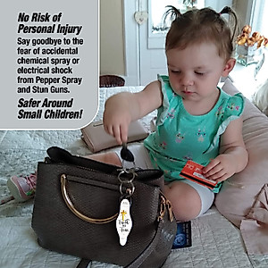 MUNIO Original Self Defense Keychain Kit - Self Protection Personal Safety Essentials, Portable Defense Kubotan, Legal for Airplane Carry - TSA Approved - Made in USA (Faith Over Fear)