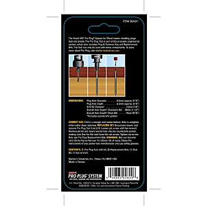 Starborn Industries Smart-Bit Pro Plug System Countersink Drill Bit Tool for Wood Decks, Flooring, and Woodworking