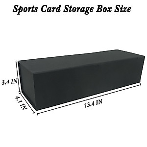 Trading Card Storage Box, Top loaders Storage Box, Trading Card Holder Top loader Hobby Box for 800 Count Cards - 4 PACKS