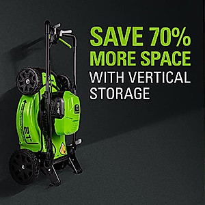 Greenworks 2 x 24V (48V) 21" Brushless Cordless Self-Propelled Lawn Mower, (2) 5.0Ah USB Batteries (USB Hub) and Dual Port Rapid Charger Included