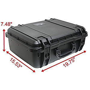 Case Club Portable Gaming Station with Built-in 18.5" Monitor - Fits PlayStation 5, 1 Controller, 2 Games & Has a Built-in Fan to Expel Heat - Hard-Shelled PS5 Travel Case is Waterproof & Lockable