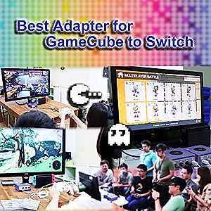 Brook Gamecube to Switch Controller Adapter - Console Gaming Adapter, Turbo Function, Super Bomberman R Accessory, Gamecube Accessory