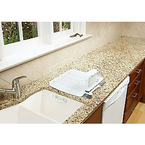 Rubbermaid 6008ARWHT White Twin Sink Dish Drainer