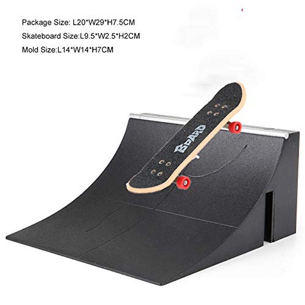 SILICPS Finger Skateboard Park with Stair&Handrails, Mini Skate Park Kit Ramp with Tools for Fingerboards Ultimate Parks Training Props Interactive Tabletop Freestyle Skate Game