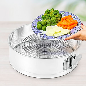 Cabilock Egg Steamer Steam Rack Stand Steamer Rack Air Fryer Cooling Rack Kitchen Tool Bacon Rack for Oven Cooking Pressure Cooker for Canning Microwave Rack 304 Stainless Steel Water Bath
