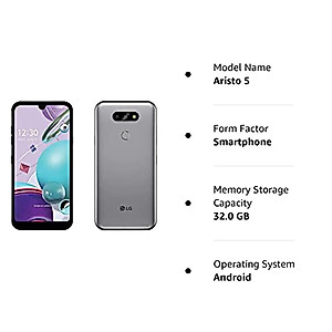 LG Aristo 5 LM-K300 5.7" 32GB 13MP Android Smartphone (Renewed) (Silver, GSM Unlocked)