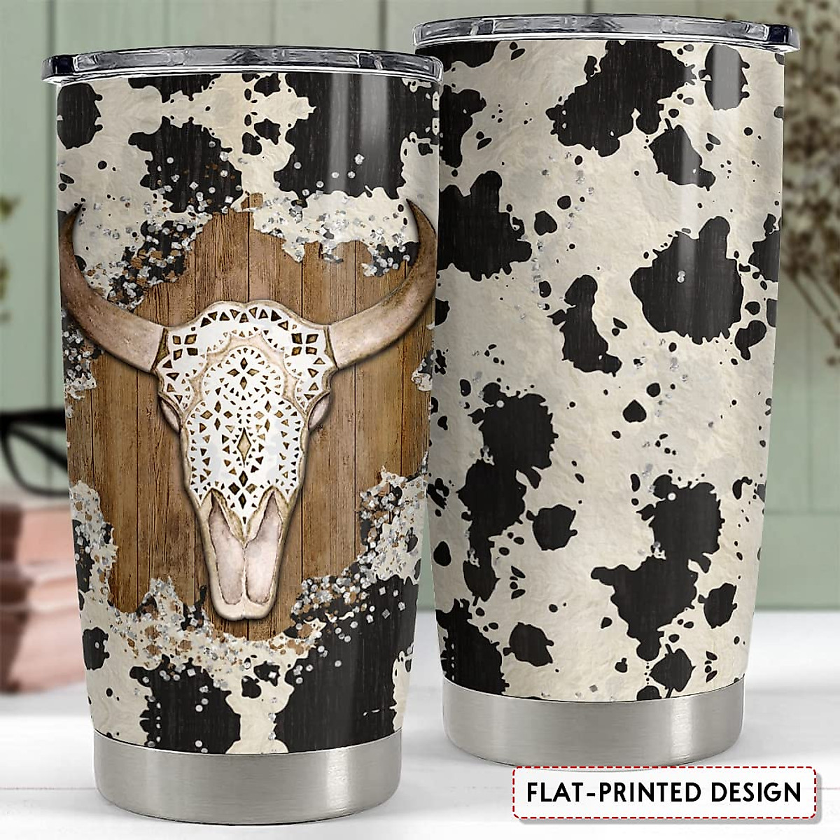 SANDJEST Cow Tumbler Cowgirl 20oz Tumblers with Lid Gift for Women Girl Daughter Sister Animal Lovers Christmas Birthday