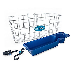 Bundle: Premium Clip-on Walker Basket with Free Carry-All Hooks ($12 Value)