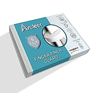 Door Pinch Guard and Door Slam Stopper 6pk. Use Safety Door Guard Made of Soft Foam to Keep Door Open. Serves As a Door Protector for Kids by Arcleer
