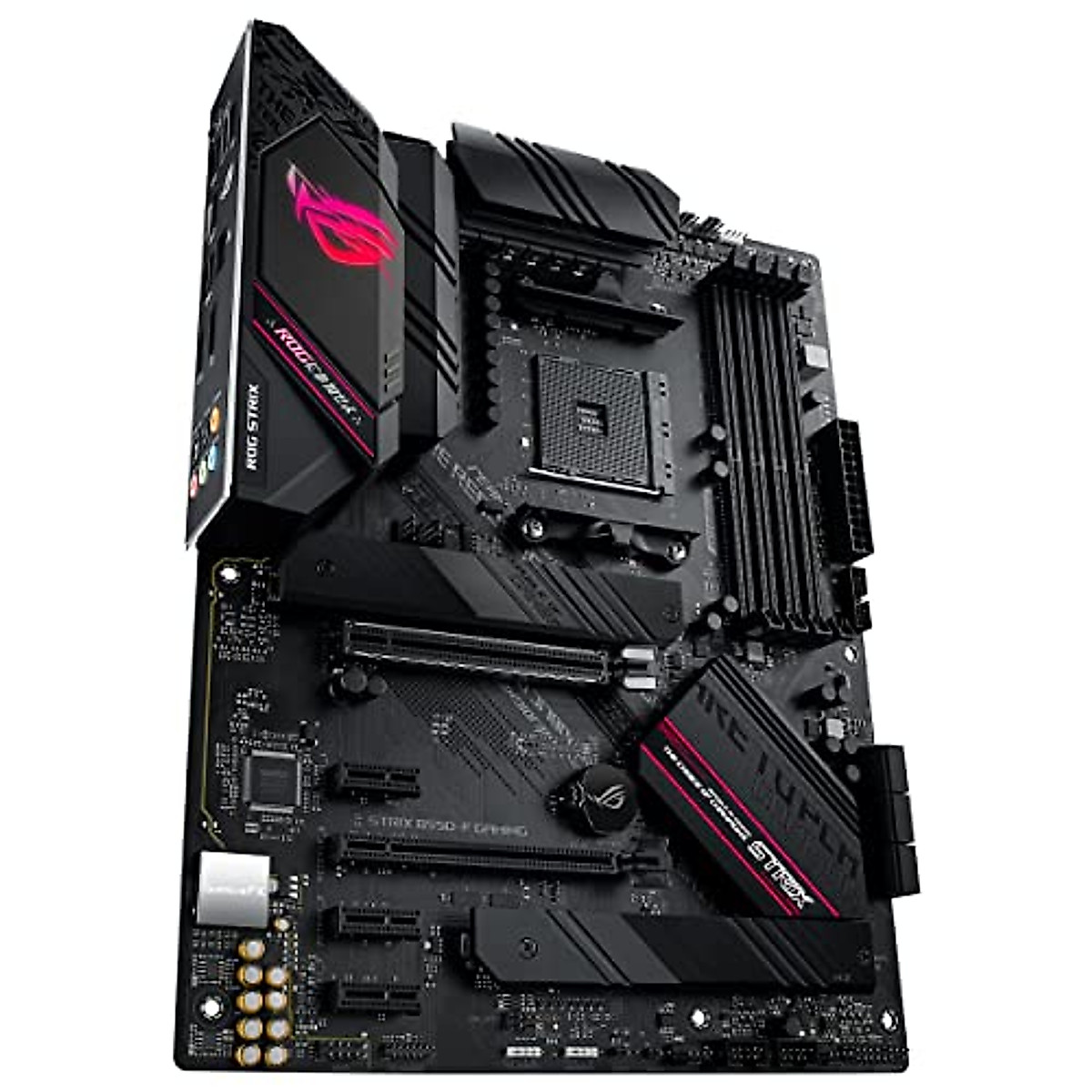 ASUS ROG Strix B550-F Gaming Motherboard Gaming ATX, AMD B550, Socket AM4, DDR4, PCI 4.0, Intel 2.5GB LAN, 2xM.2, ASUS Optimem II, USB 3.2 Gen 2, Aura Sync RGB, Black