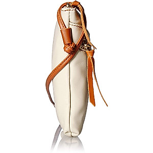 Monahay Small Italian Leather Cross Body Cell Phone and Passport Travel Pouch Bag MH9723 … (Metallic Gold)