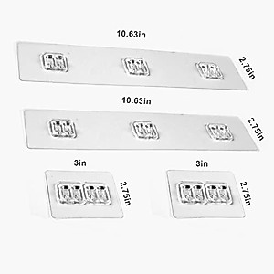 YAWSOUP Shower Rack with Hook Storage Rack Organizer Wall Mountable Non-Hole for Bathroom, Restroom, Toilet, Shower, Toilet, Kitchen, Set - 2 Pack