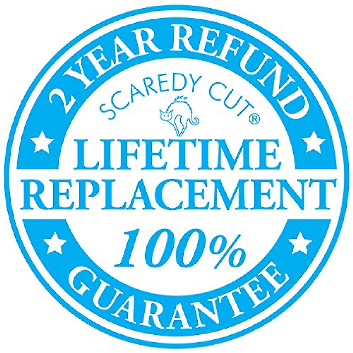 SCAREDY CUT Silent Pet Grooming Kit for Dog, Cat and All Pet Grooming - A Quiet Alternative to Electric Clippers for Sensitive Pets (Right-Handed Blue)