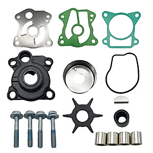 UanofCn 06193ZV7020 Water Pump Impeller Service Kit for Honda Marine Outboard 25 and 30 HP 4 Stroke Motors Cooling Replace 06193-ZV7-020, 06193-ZV7-010