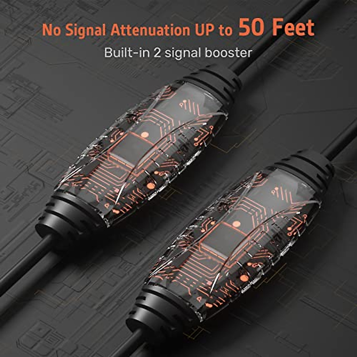 Alxum 50 Feet Active USB Extension Cable 3.0 Male to Female with 2 Extension chipsets Signal Booster, Long USB Extender Cord 15 Meters for Camera,Printer,Webcam,Telescope,Mouse,with 5V2A Power Adapter