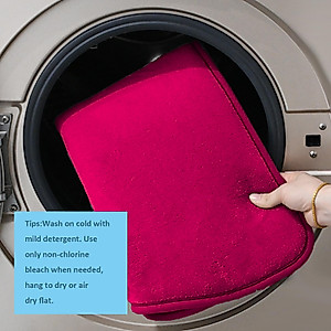 Red Bathroom Rugs Comfort Memory Foam 3 Piece Non-Slip Bath Mats, Absorbent Shaggy Rugs, Machine Wash, Perfect Plush Bathroom Mats, Bathroom Carpets Set with U-Shaped Toilet Bath Mats