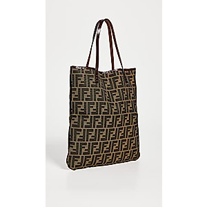 FENDI Women's Pre-Loved Tote, Zucca, Brown, One Size