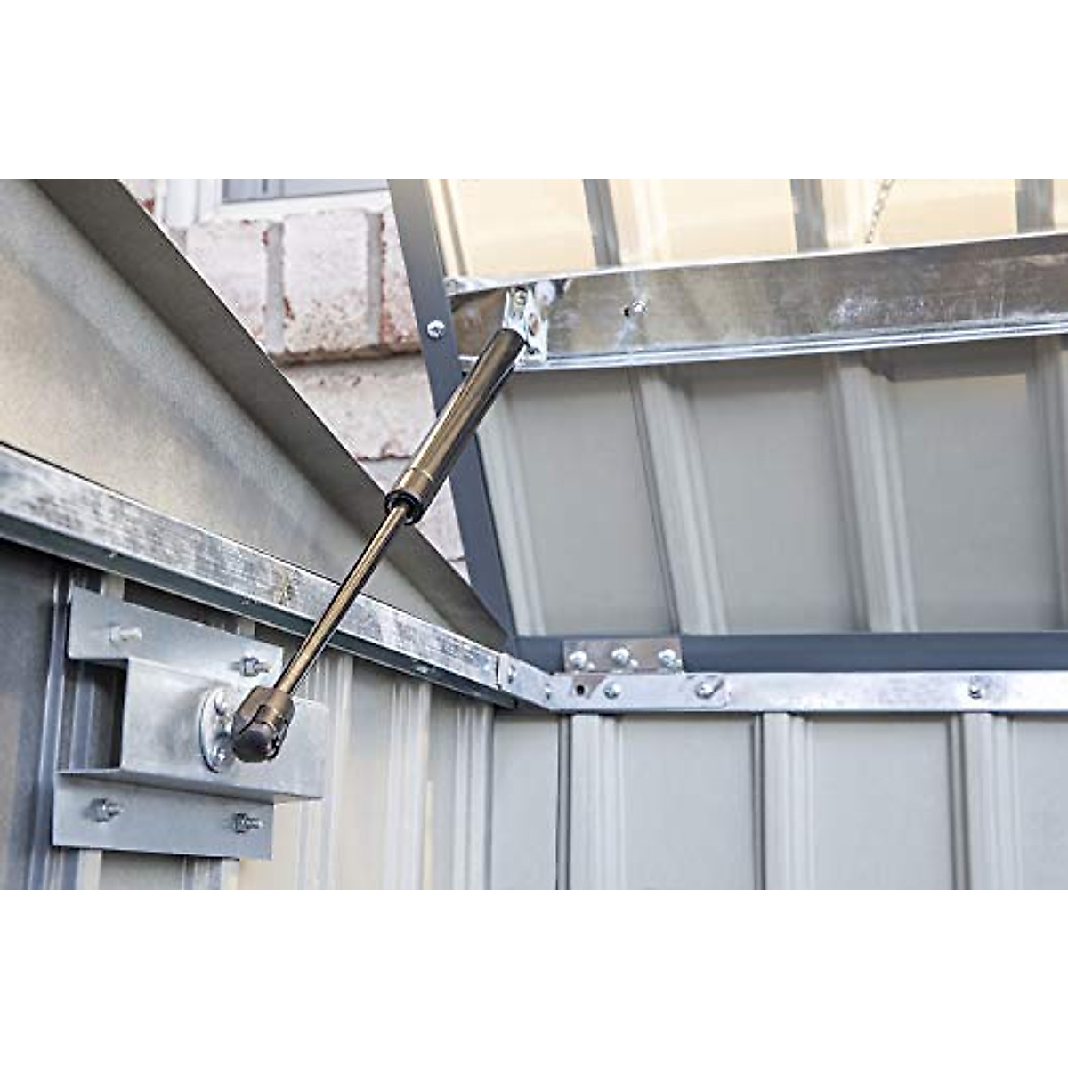 ARROW 6' x 3' Storboss Horizontal Outdoor Padlockable Steel Storage Shed, Charcoal