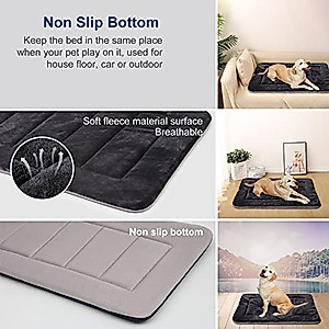 Hero Dog Beds for Large Dogs Crate Bed Pad Mat 42 in Soft Kennel Pads Washable Non Slip Dog Mattress Pet Beds Cushion for Pets Sleeping Mats