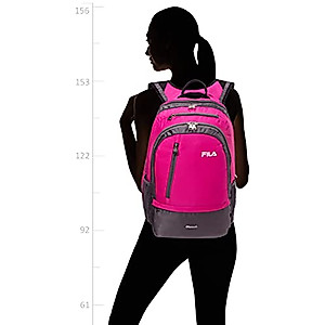 FILA Duel Tablet and Laptop Backpack, Pink, One Size