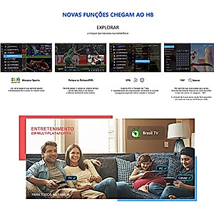 2023 H8 BR IPTV Brazil Brasil Quad-Core Mali-450MP GPU Ultra-Fast Reaction Speed HDMI Box