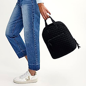 Vera Bradley Women's Cotton MiniTotepack Backpack, Sea Air Floral - Recycled Cotton, One Size