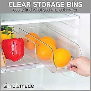 SIMPLEMADE Drink Container for Refrigerator, Can Dispenser Rack, Clear Pop Holder for Refrigerator and Freezer, Multipurpose Pop Can Organizer for Kitchen, Office, Bathroom
