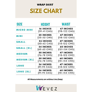 Wevez® Pack of 3 Pcs Original Two Layer Printed Wrap Around Skirts (Mini Skirts(20 Inches Length))