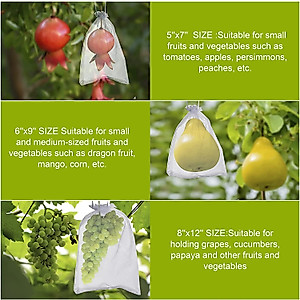 50 PCS 8x12 White Organza Bags, Jewelry Gift Bags for Party,Wedding Favor Bags with Drawstring, Jewelry, Festival, Makeup Organza Favor Bags,net gift bags,drawstring goody bags,Penetrating Light Fruit Protection Bags