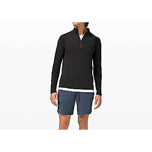 Lululemon Athletica Mens Metal Vent Tech 12 Zip Long Sleeve Shirt (Black, XL)